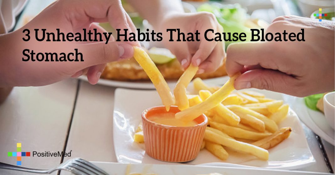 3 Unhealthy Habits That Cause Bloated Stomach