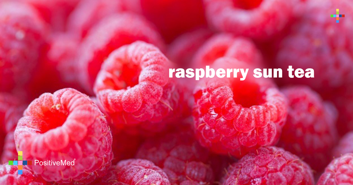 raspberry sun tea - PositiveMed