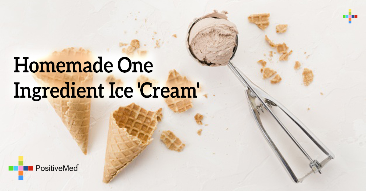 Homemade One Ingredient Ice 'Cream'