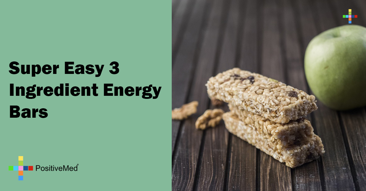 Super Easy 3 Ingredient Energy Bars - PositiveMed