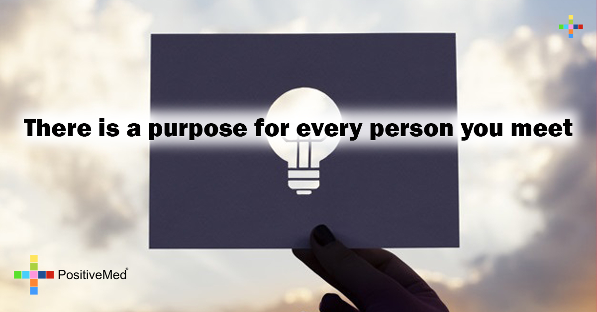 There is a purpose for every person you meet - PositiveMed