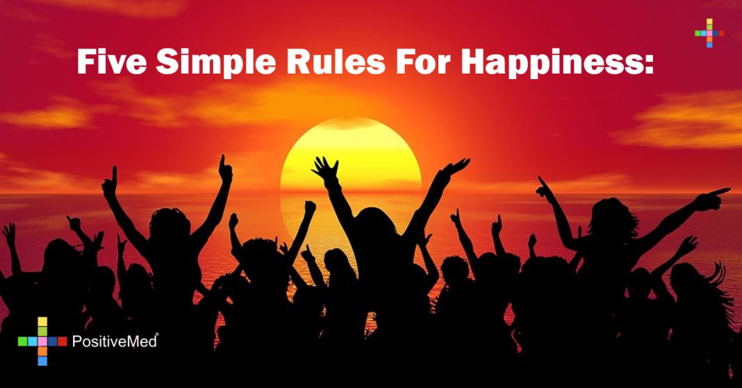 Five simple rules for happiness: - PositiveMed