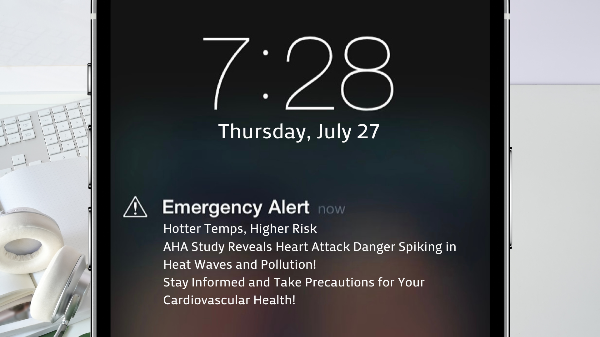 High Risk of Heart Attacks During Heat Waves and Pollution